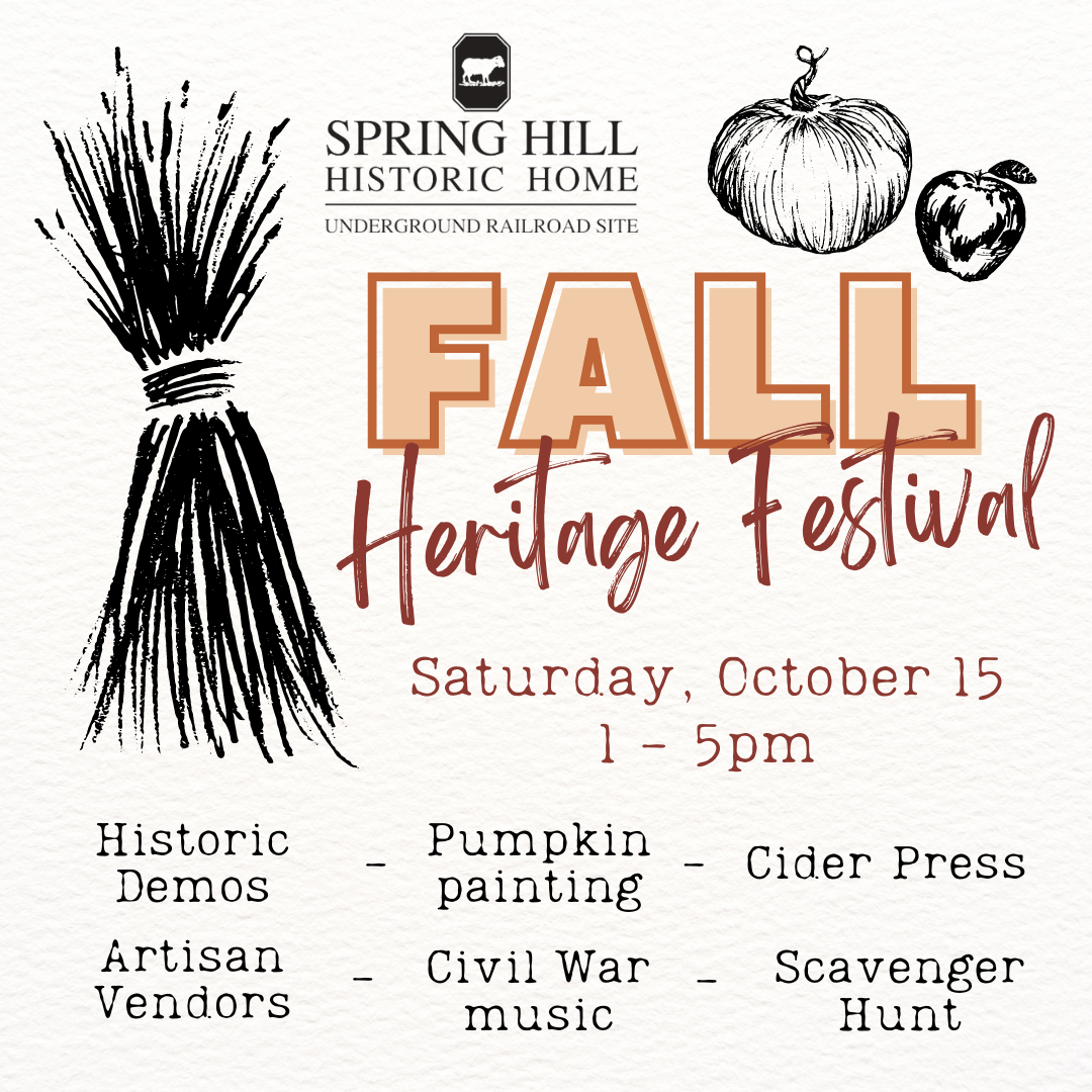 Upcoming Events – Spring Hill Historic Home